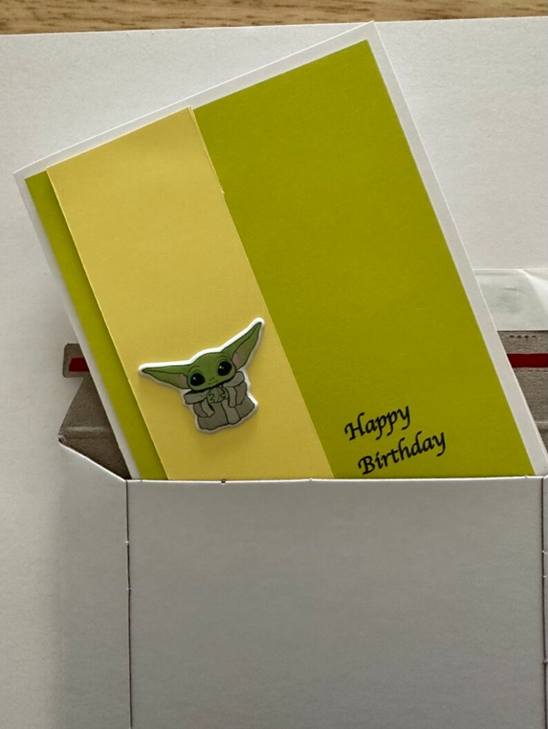 Baby Yoda Happy Birthday happy Birthday Your Age is - Etsy