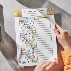 Pharmacy Pictionary Game, Pharmacy Week Game, Medication Pictionary ...