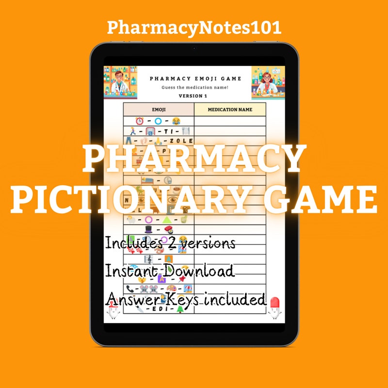 Pharmacy Week Games - Etsy