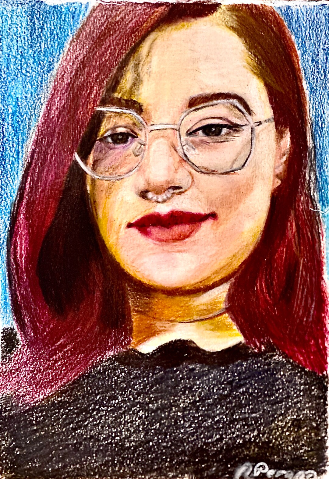 SPRING MAIDEN MEDELLIN - Original Colored Pencil - Portrait Measures 7. ...