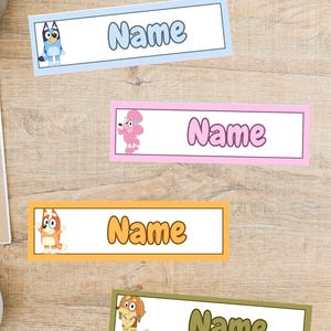 Bluey Inspired Name Tags - Etsy