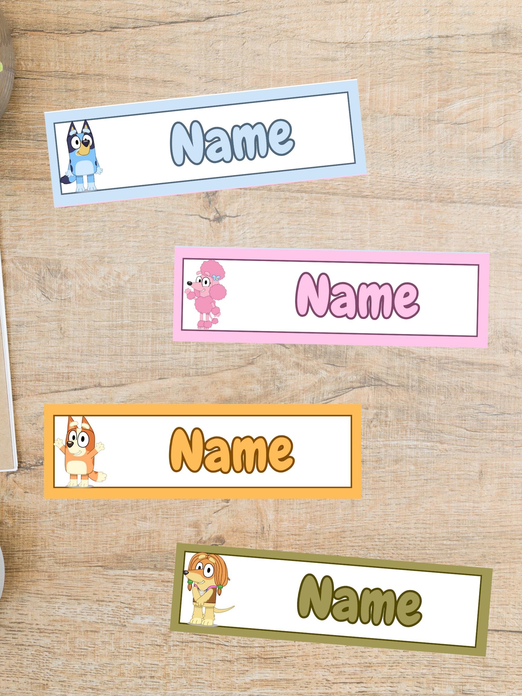 Bluey Inspired Name Tags - Etsy