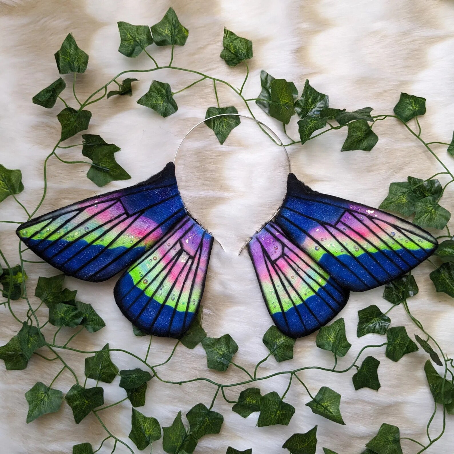 Aurora Borealis Moth Wing Headband - Etsy