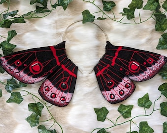 Made to Order Rosy Maple Moth Wing Headpiece - Etsy
