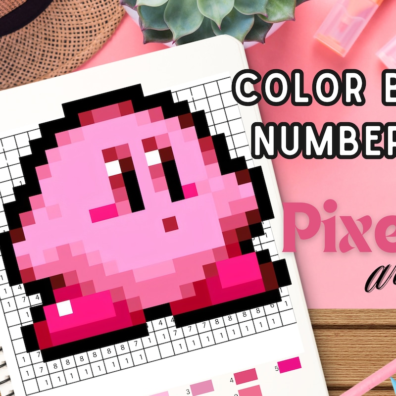 Kirby Pixel Art - Etsy