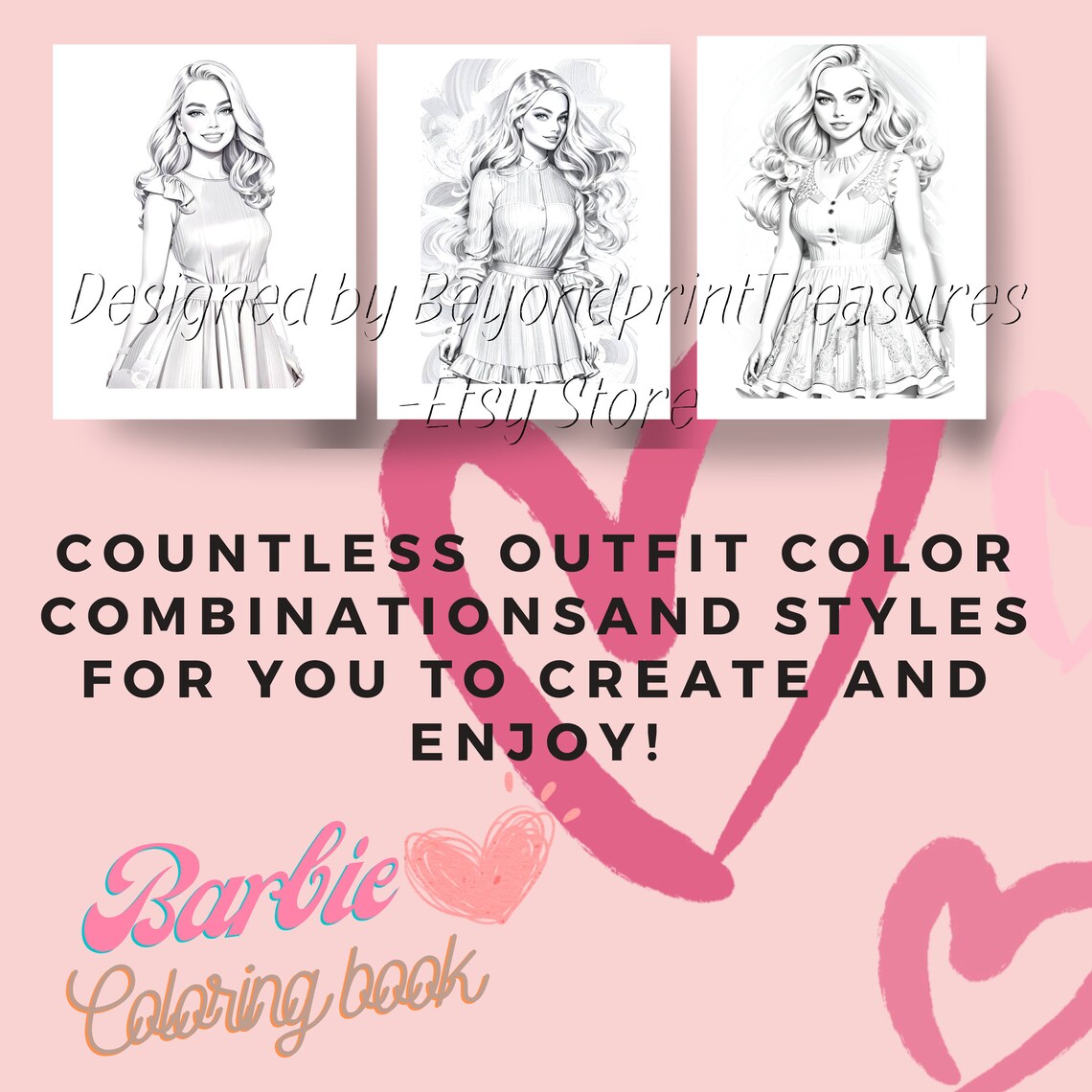 Barbie Movie Digital Coloring Book, Featuring Margot Robbie as Barbie ...