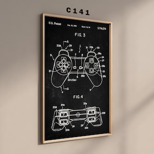 Playstation Patent Prints, Set of 2, Video Game Print, Playstation Wall ...