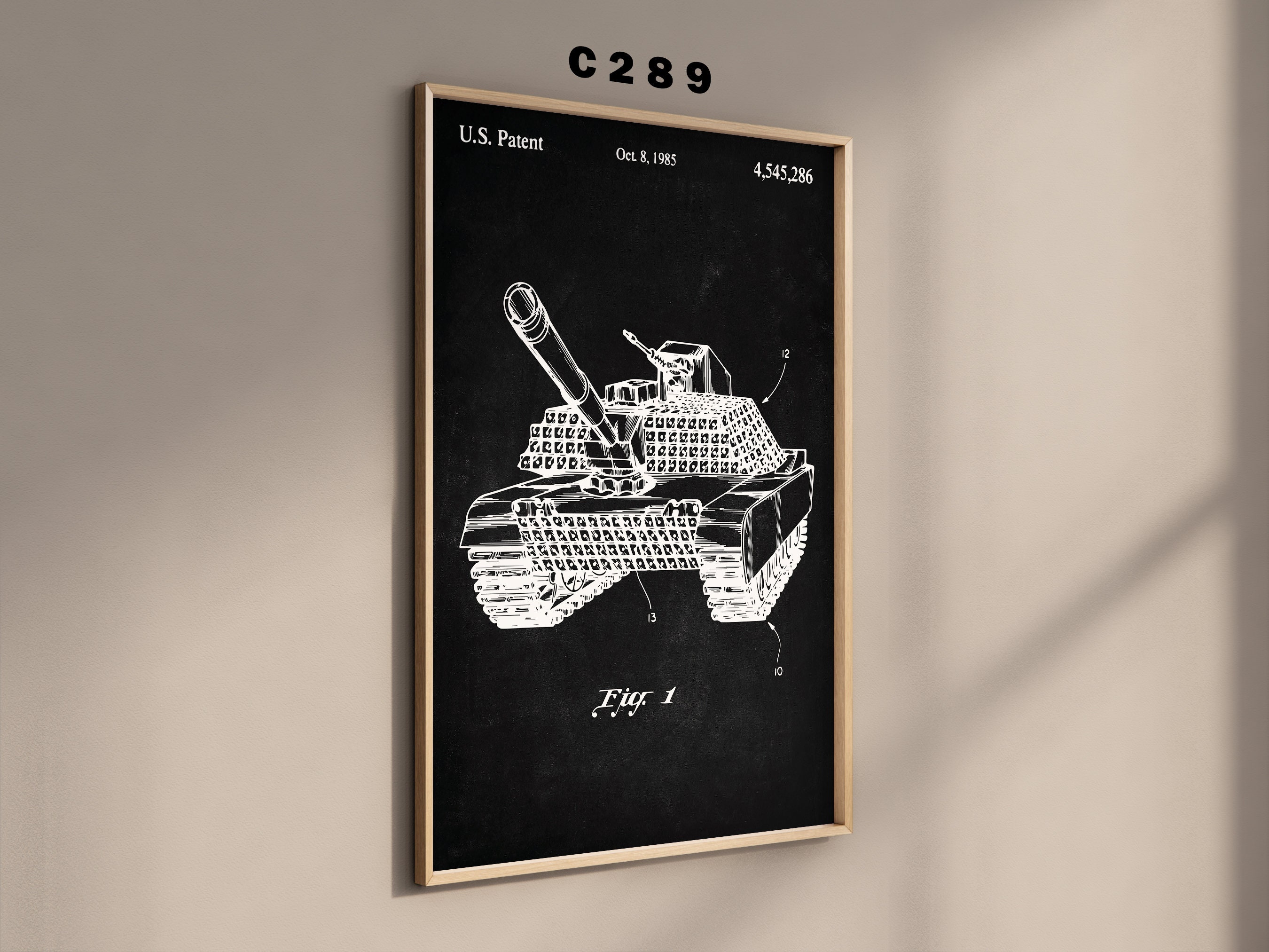 Military Patent Prints Set of 4 Military Tank Poster Humvee - Etsy