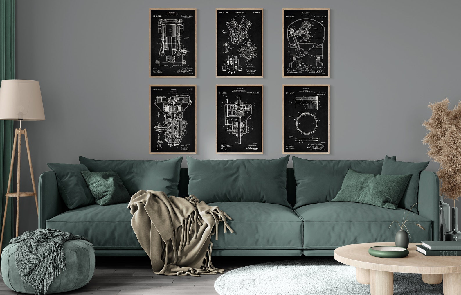 Engine Components Patent Prints: Garage Wall Art (digital Download) - Etsy
