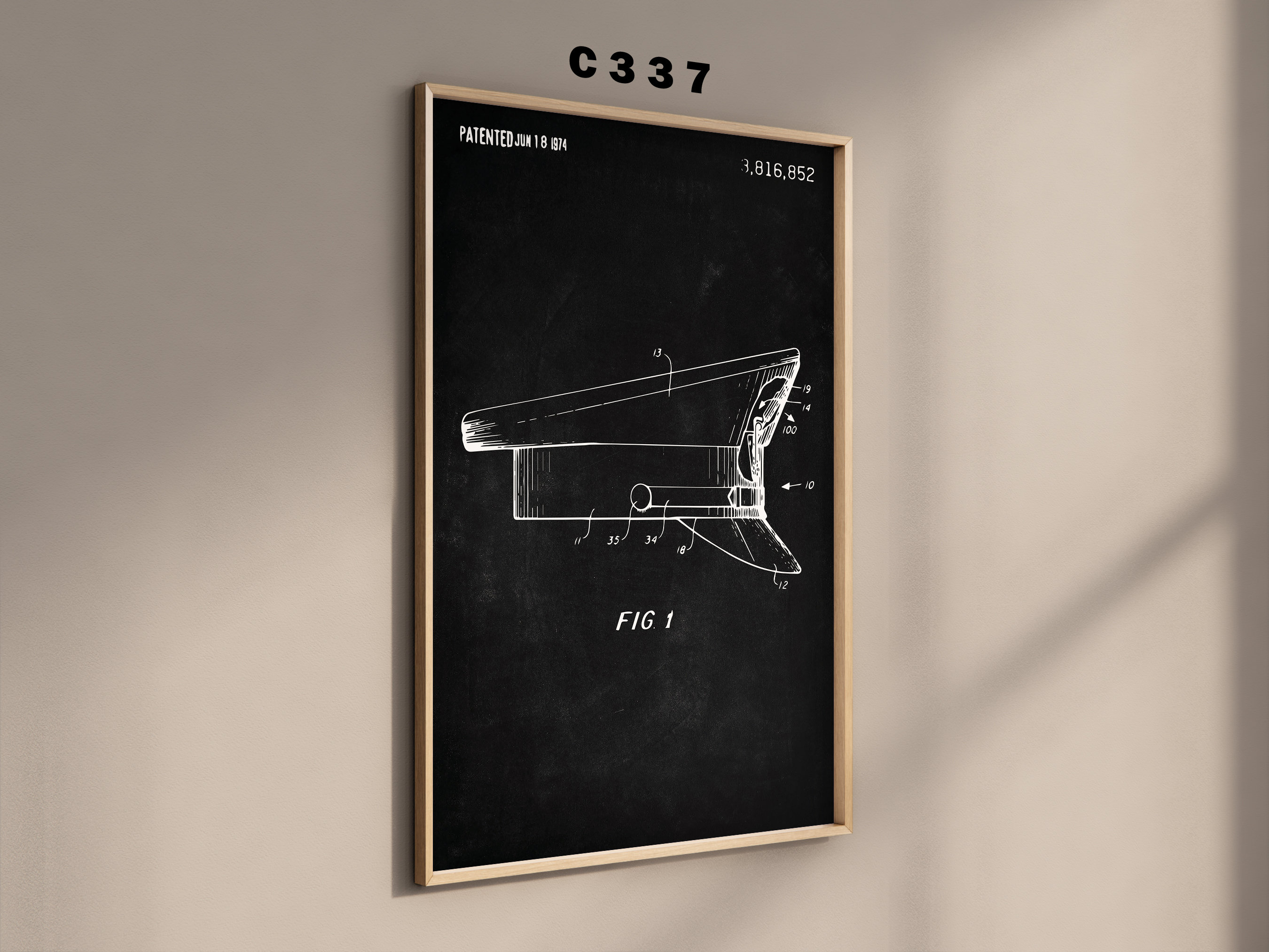 Police Patent Prints, Set of 4, Shotgun Patent Print, Law Enforcement ...