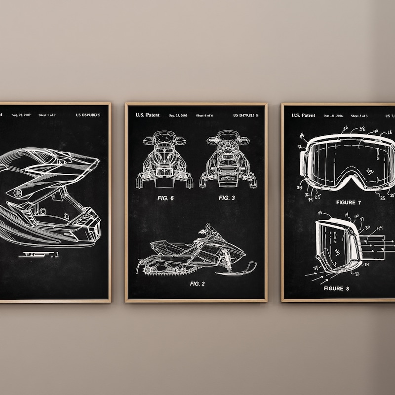 Snowmobile Wall Art - Etsy