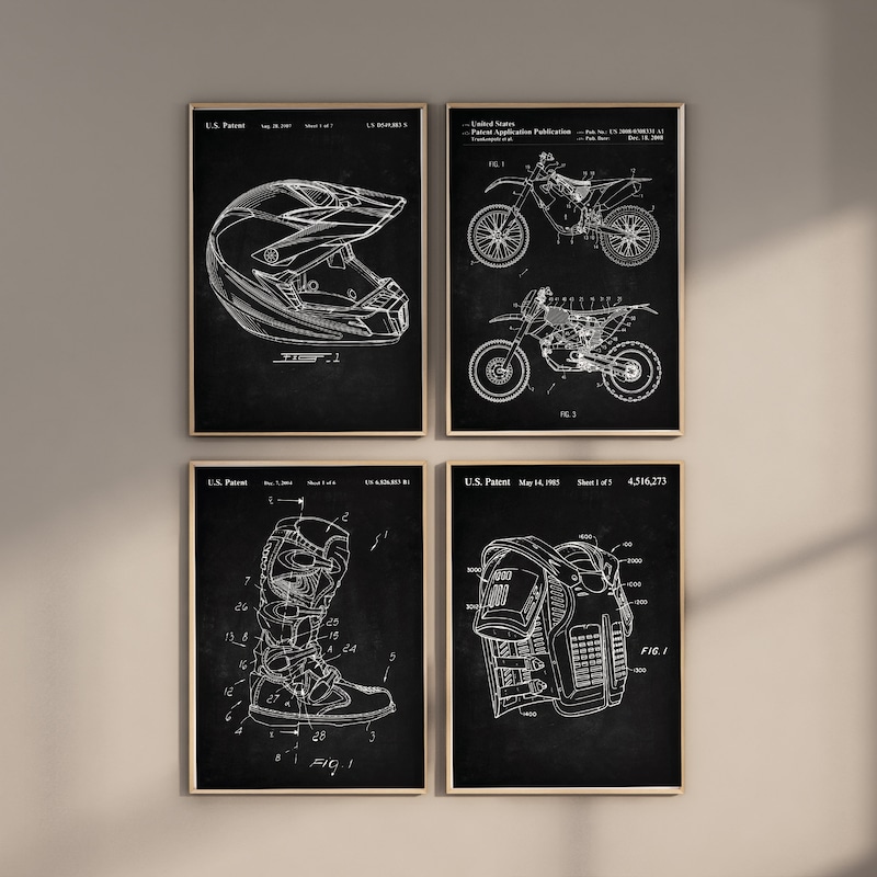 Bike Patent Art Prints - Etsy