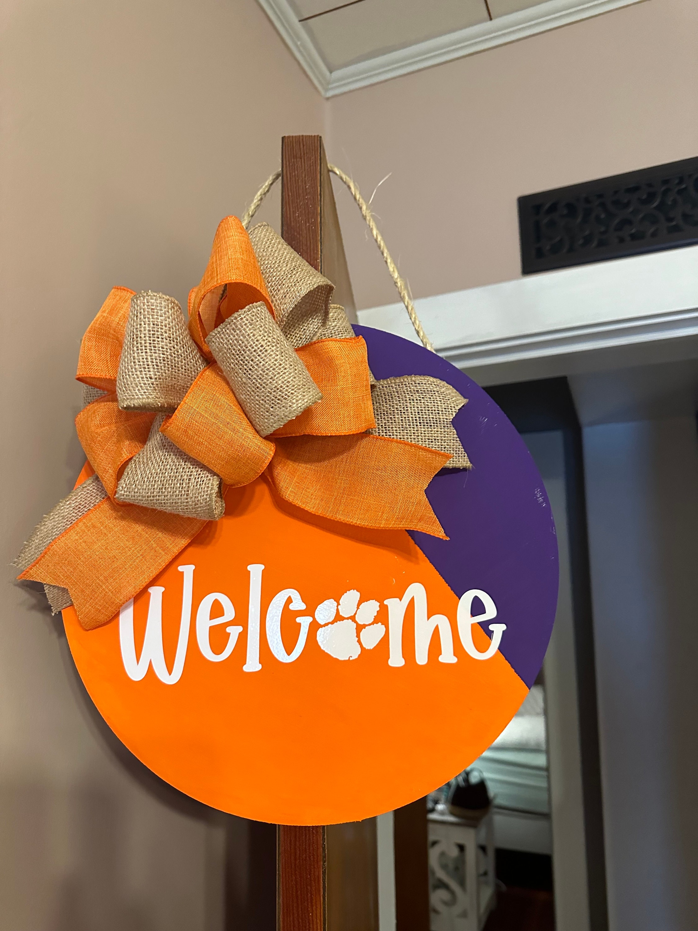Clemson Door Sign - Etsy