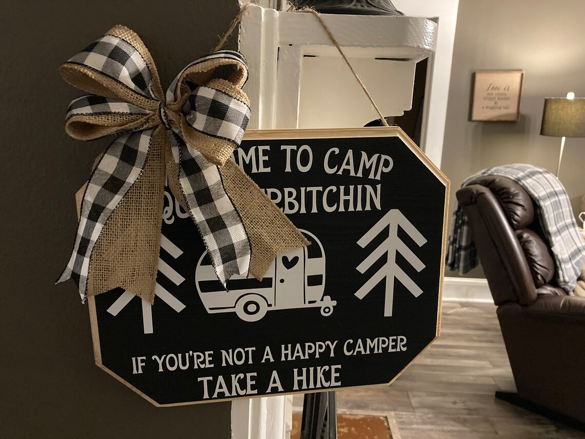Camping Sign - Etsy