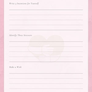 Digital/printable Pink Lovers 30 Day Self Care Challenge Page ...