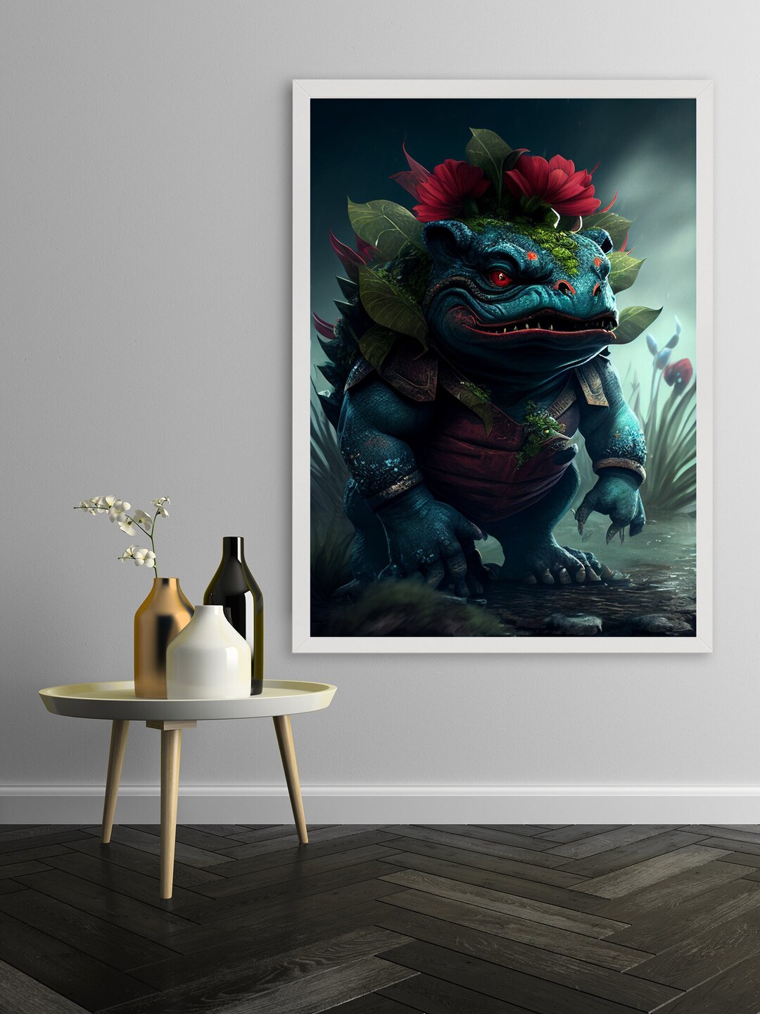 Venusaur, Pokemon, Poster, Wall Art, Ai Art, Gift for Him, Gift for Her ...