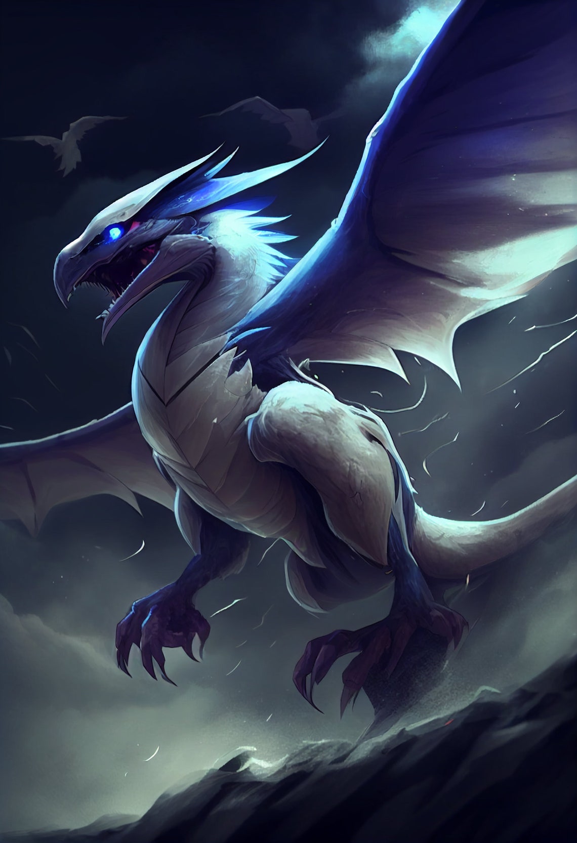 Lugia, Pokemon, Poster, Wall Art, Ai Art, Gift for Him, Gift for Her ...