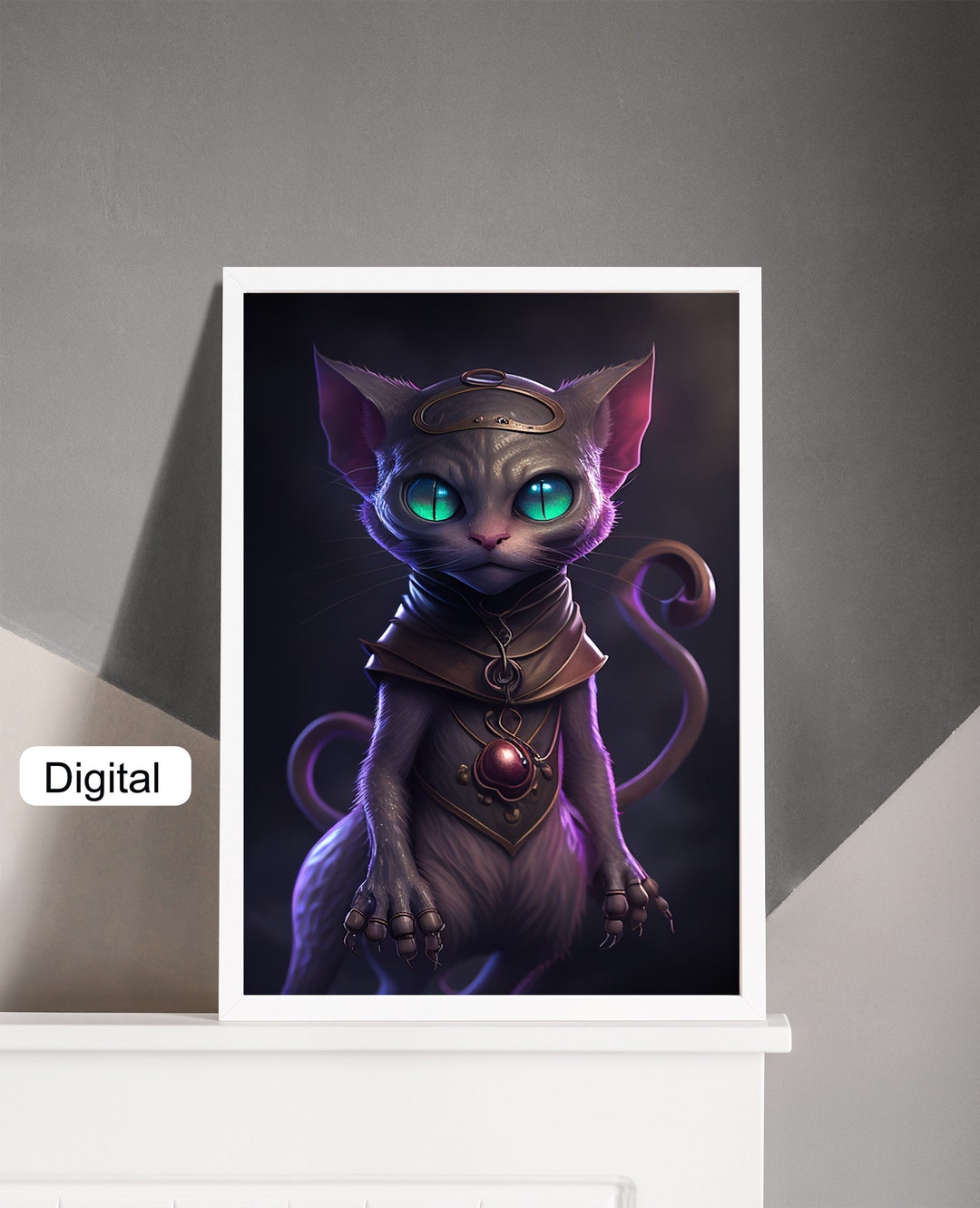 Mew, Pokemon, Digital, Wall Art, Ai Art, Poster, Gift for Him, Gift for ...