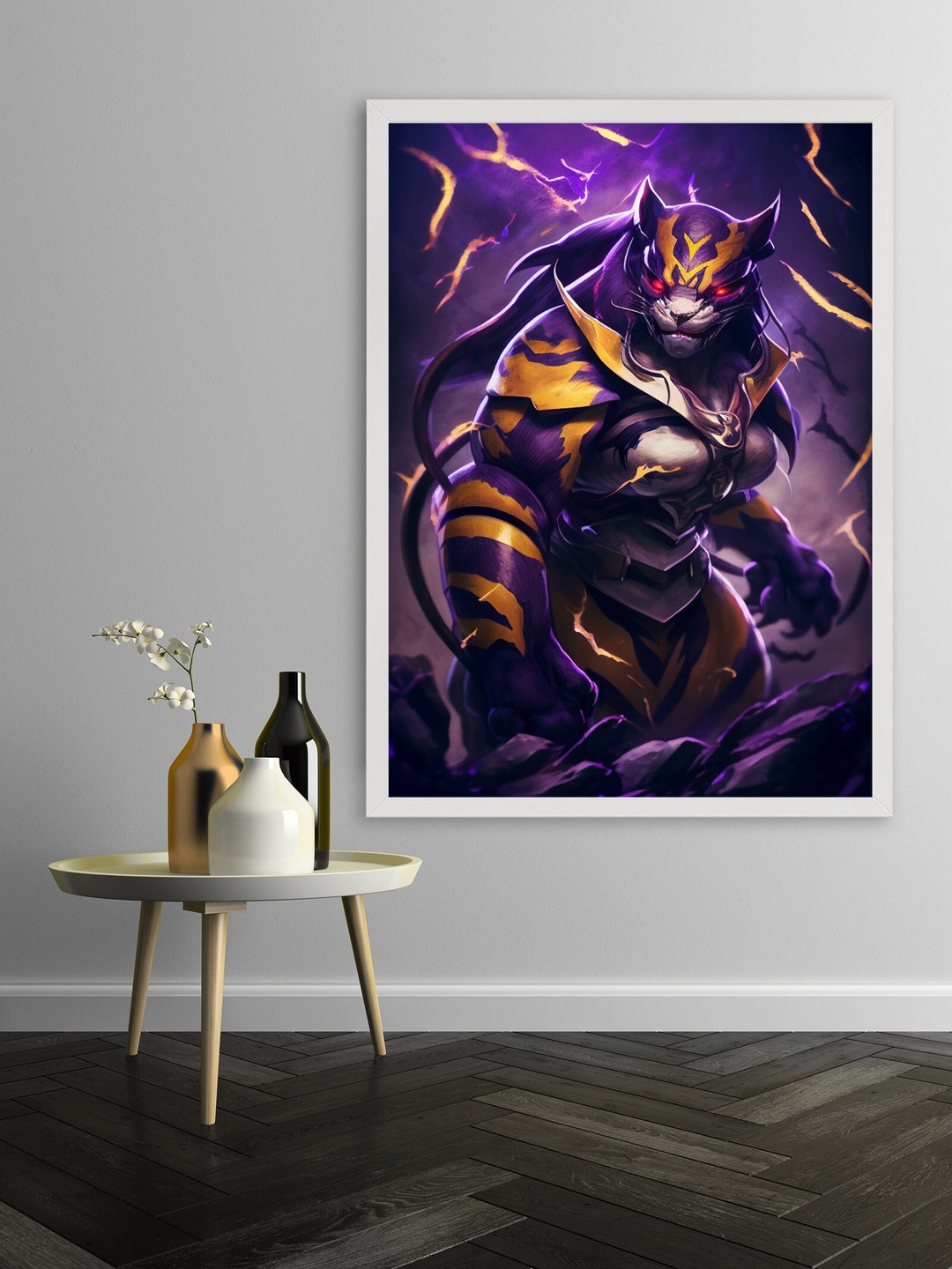 Raikou, Pokemon, Poster, Wall Art, Ai Art, Gift for Him, Gift for Her ...