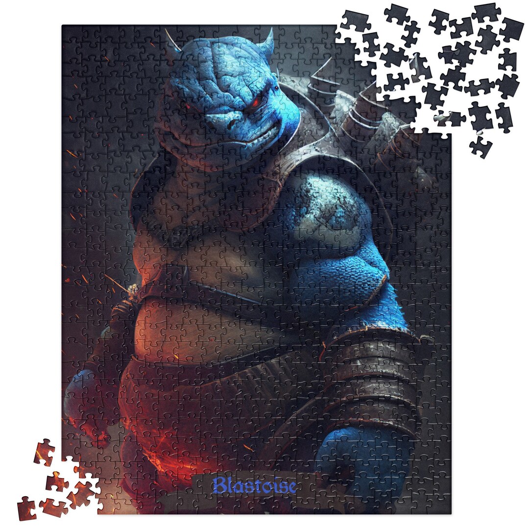 Blastoise, Pokemon, Jigsaw Puzzle, Ai Art, Puzzle, Gift for Him, Gift ...