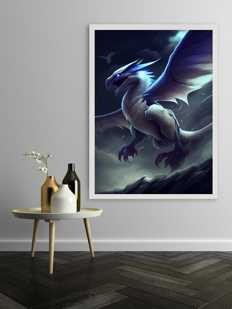 Lugia, Pokemon, Poster, Wall Art, Ai Art, Gift for Him, Gift for Her ...