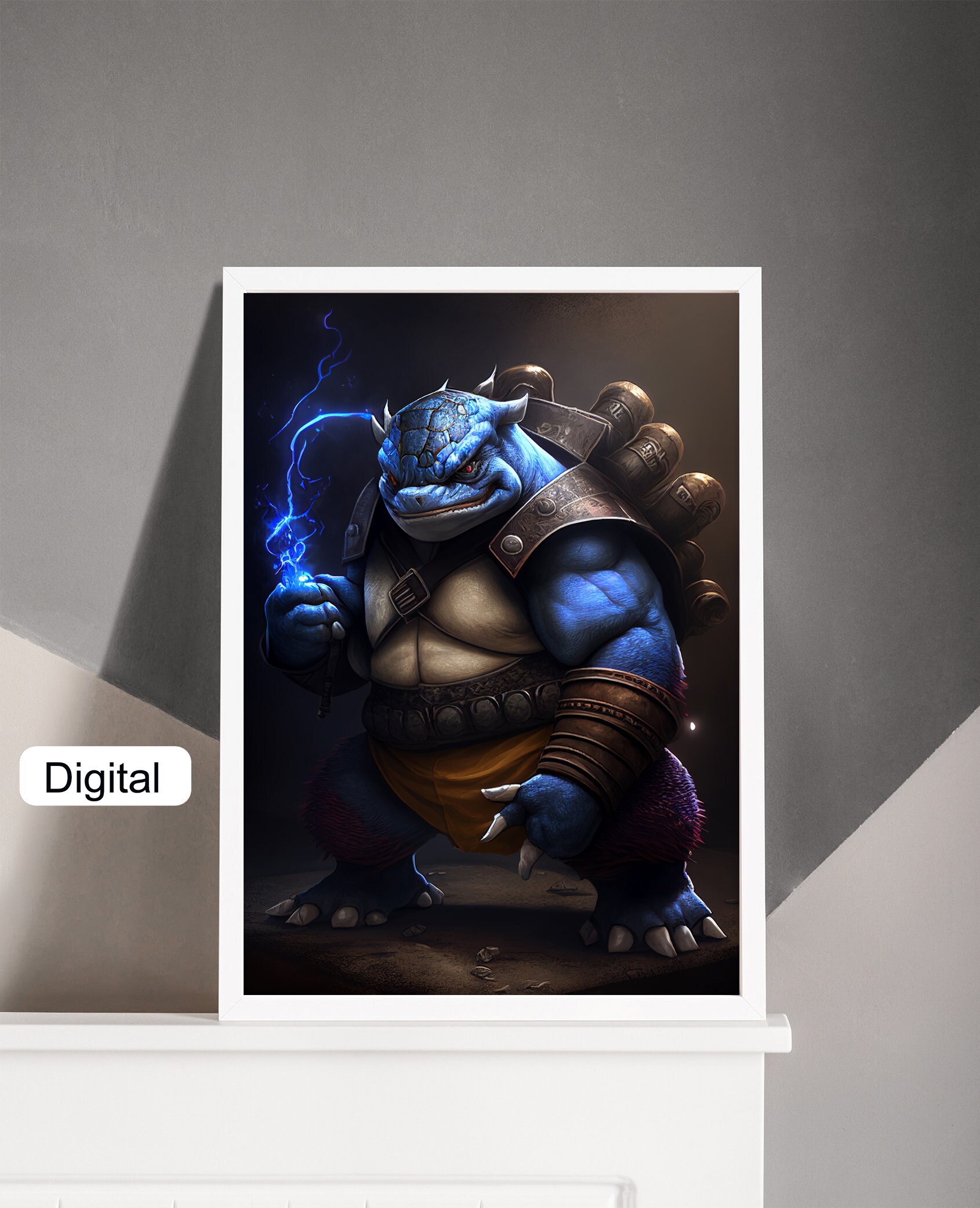 Blastoise, Pokemon, Digital, Printable Art, Poster Art, Wall Art ...