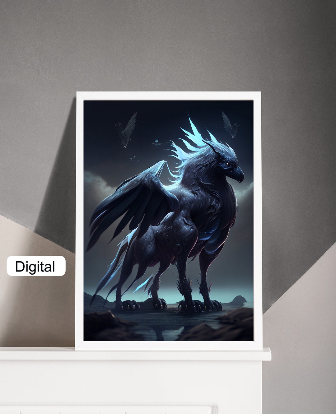 Absol, Pokemon, Digital, Wall art, Ai art, Poster, Gift for him, Gift ...