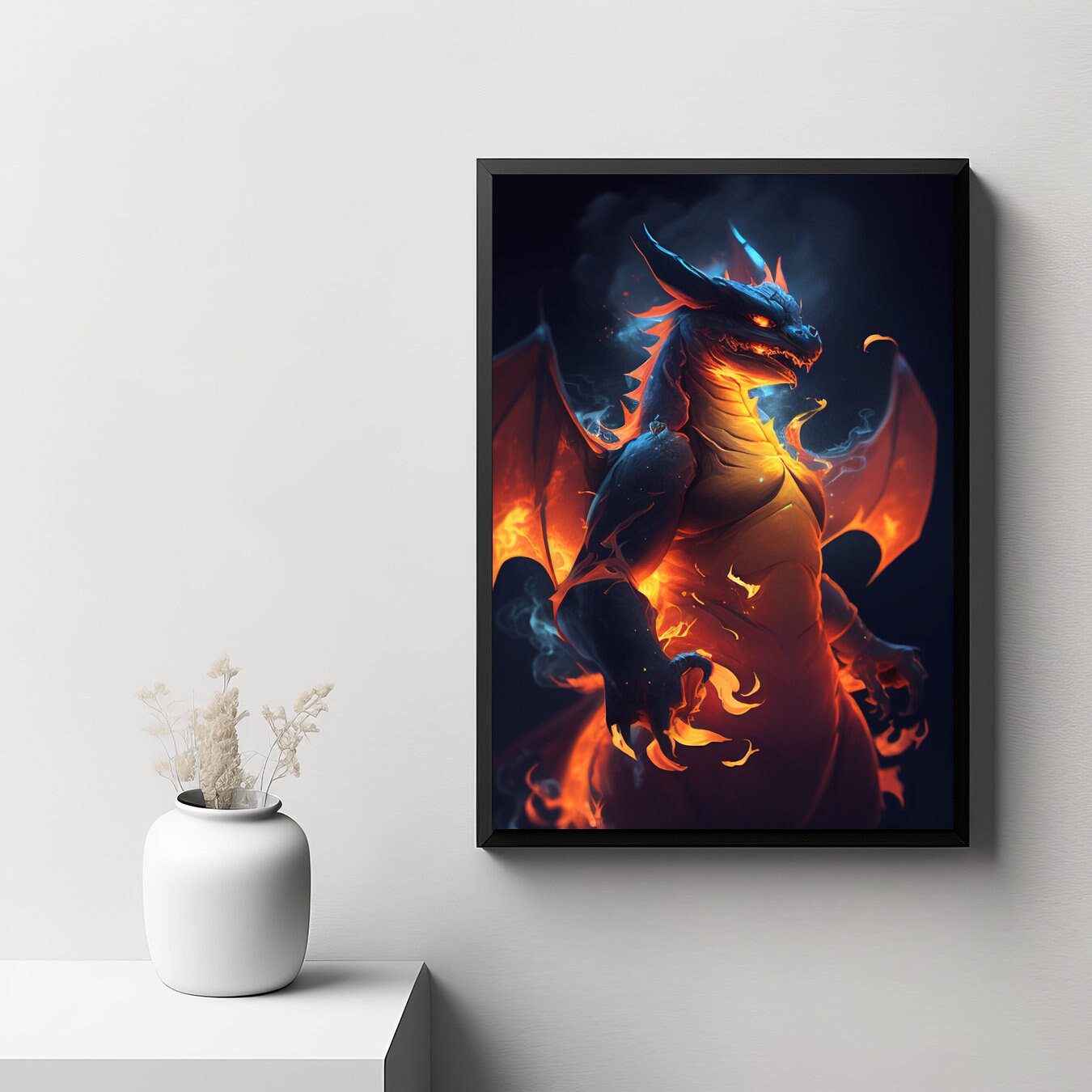 Charizard, Pokemon, Digital, Printable Art, Poster Art, Wall Art ...