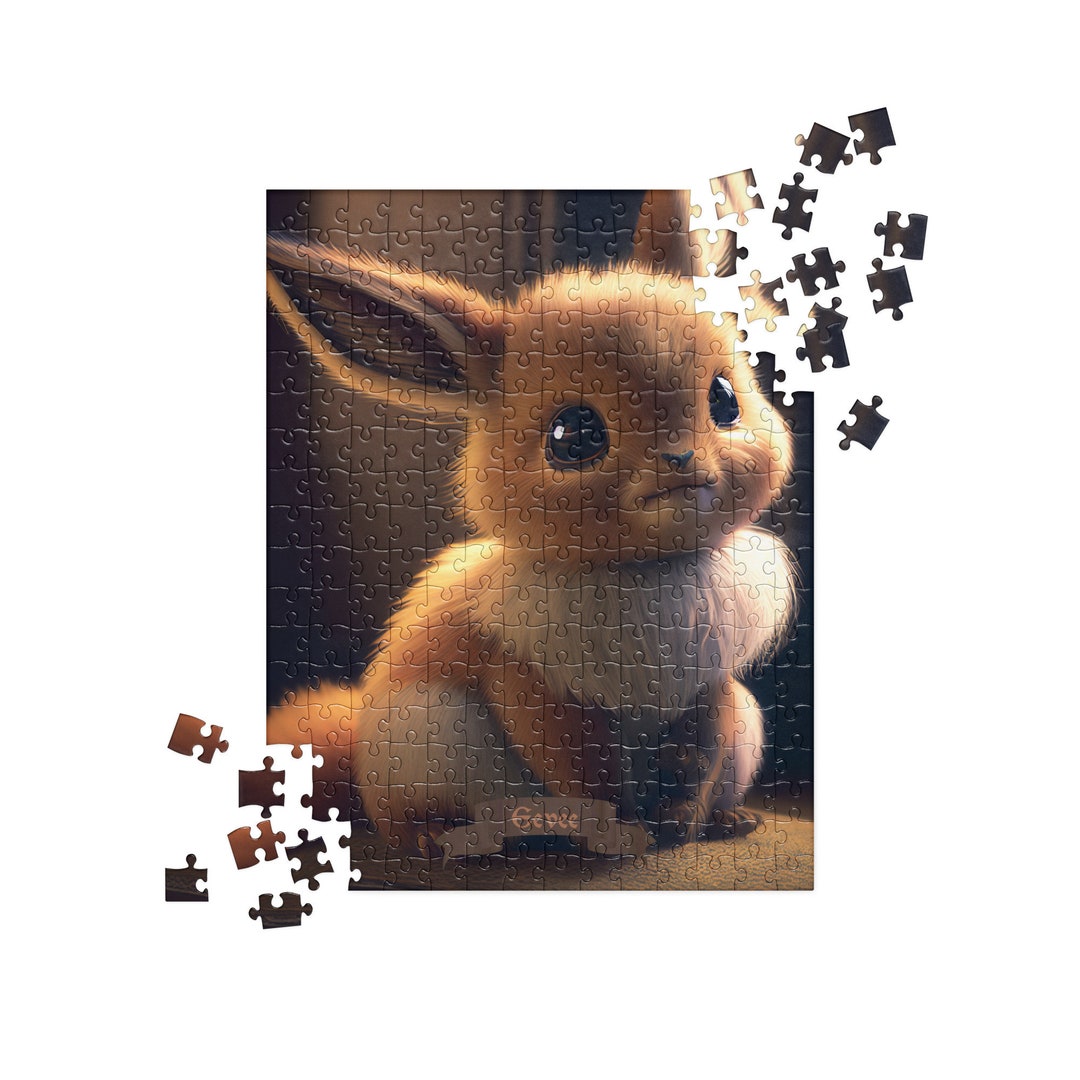 Eevee, Pokemon, Jigsaw Puzzle, Ai Art, Puzzle, Gift for Him, Gift for ...