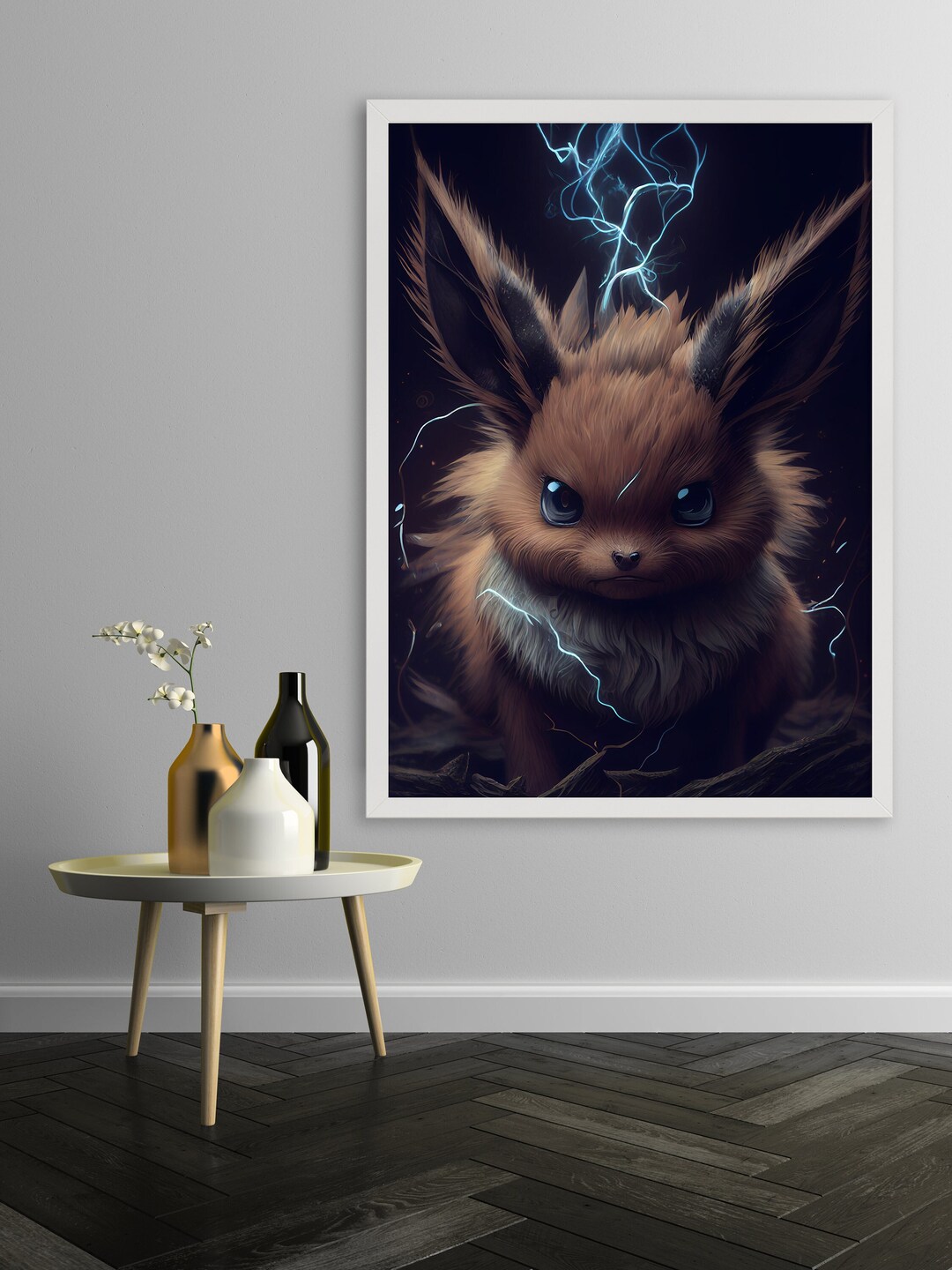 Eevee, Pokemon, Poster, Wall Art, Ai Art, Gift for Him, Gift for Her ...