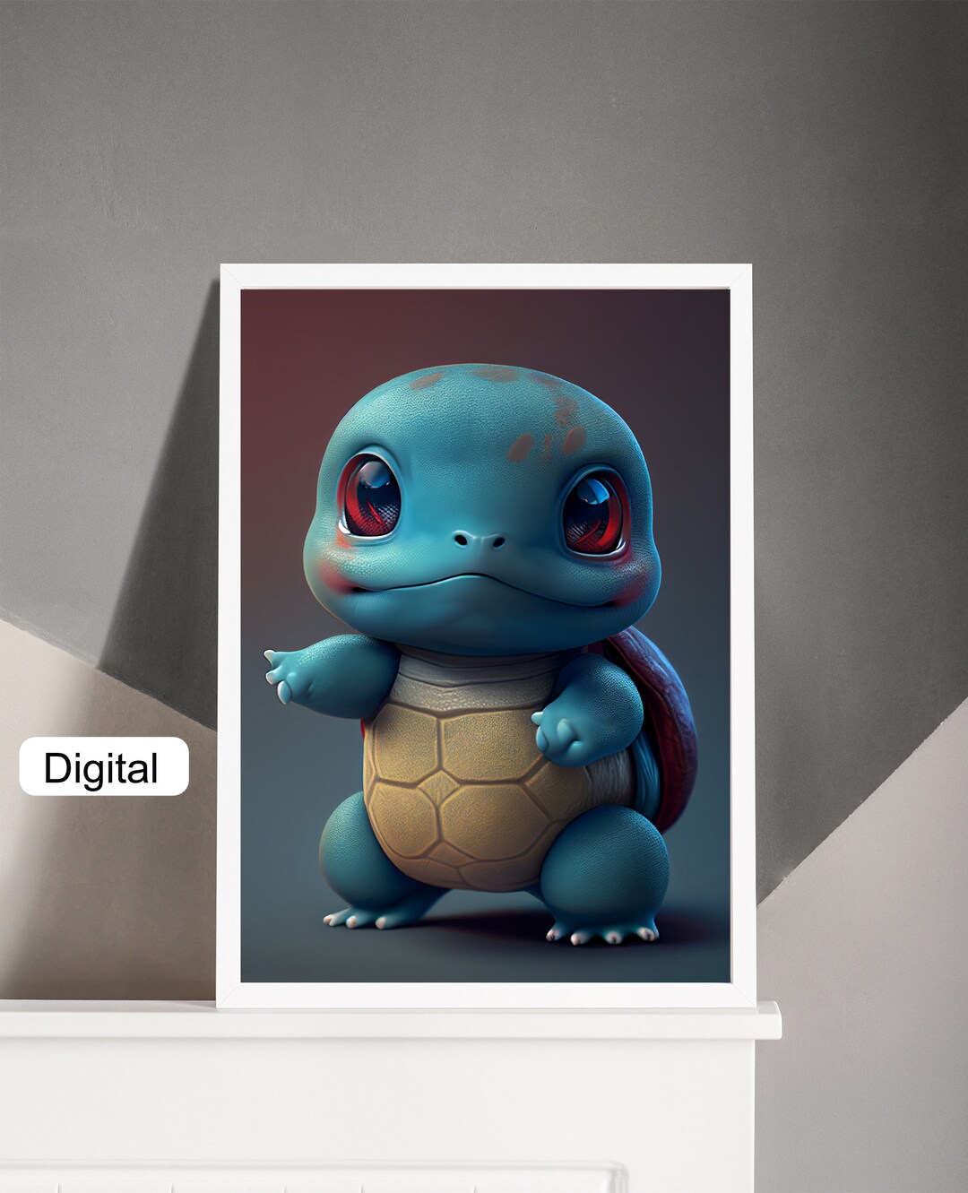 Squirtle, Pokemon, Digital, Printable Art, Poster Art, Wall Art, Prints ...