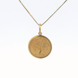 14k Solid Gold Tree of Life Pendant, Gold Tree of Life Necklace, Solid ...
