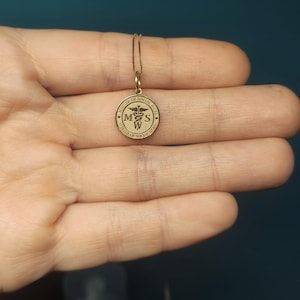 14K Solid Gold Master of Social Work Pendant – MSW Graduate – Social ...