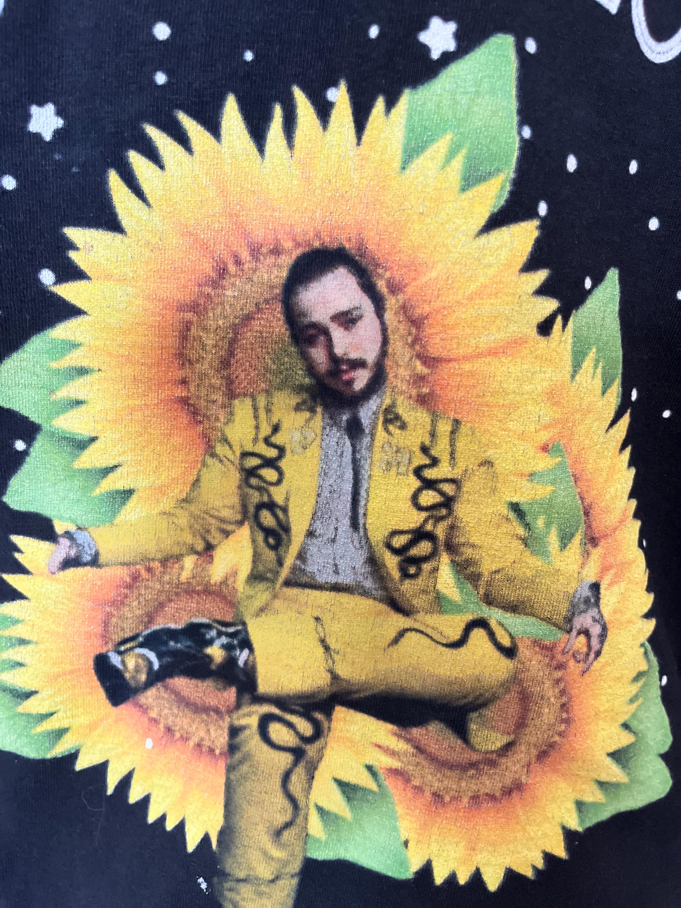 Upcycled Post Malone Youre a Sunflower Fall Flannel, Mens Large - Etsy