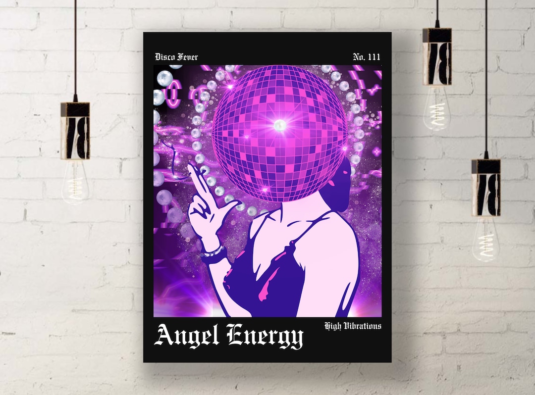 Disco Ball Printable Poster Retro Wall Decor Disco Poster - Etsy