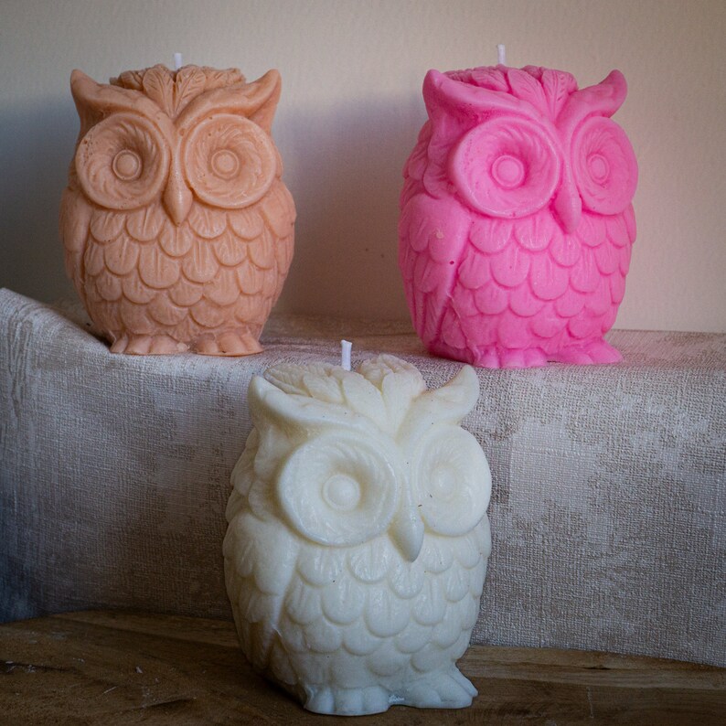 Bougie parfumée hibou - bougie chouette - Bougies décorative ...