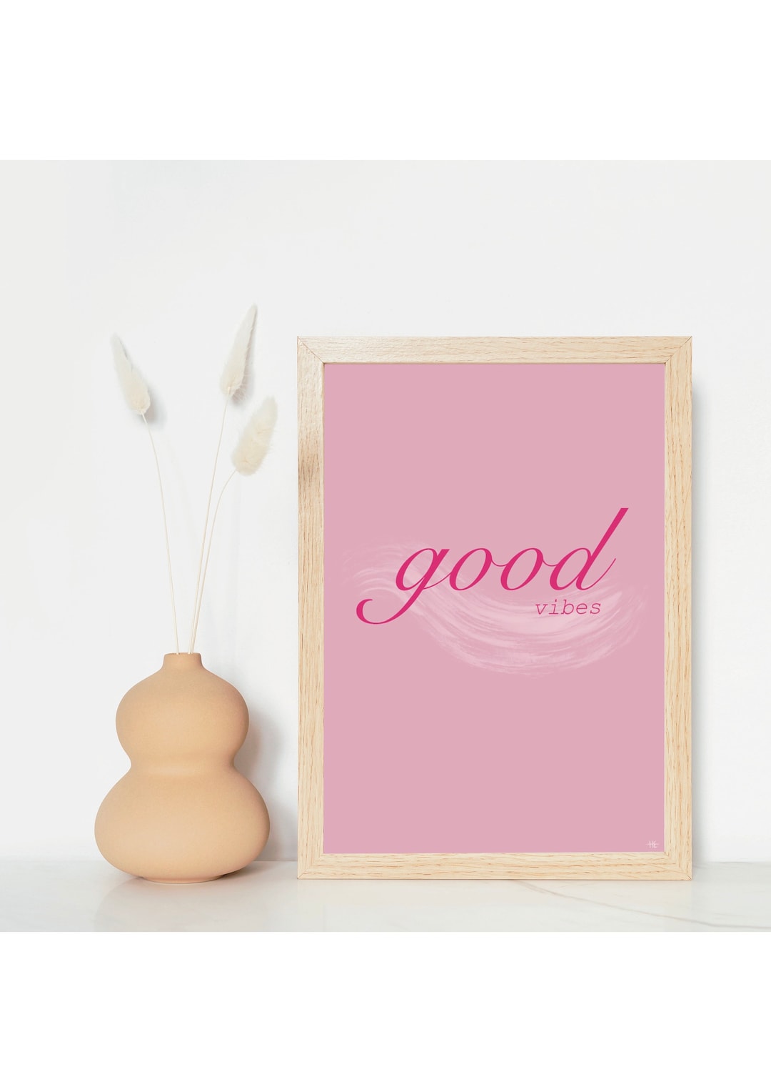 Good Vibes Digital Download Art Print A4 Pink Wall Art Art Print A4 ...