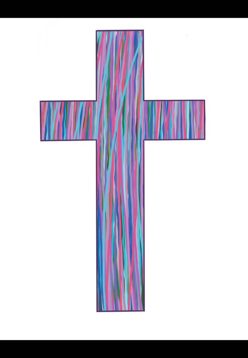 Colorful Cross PNG - Etsy