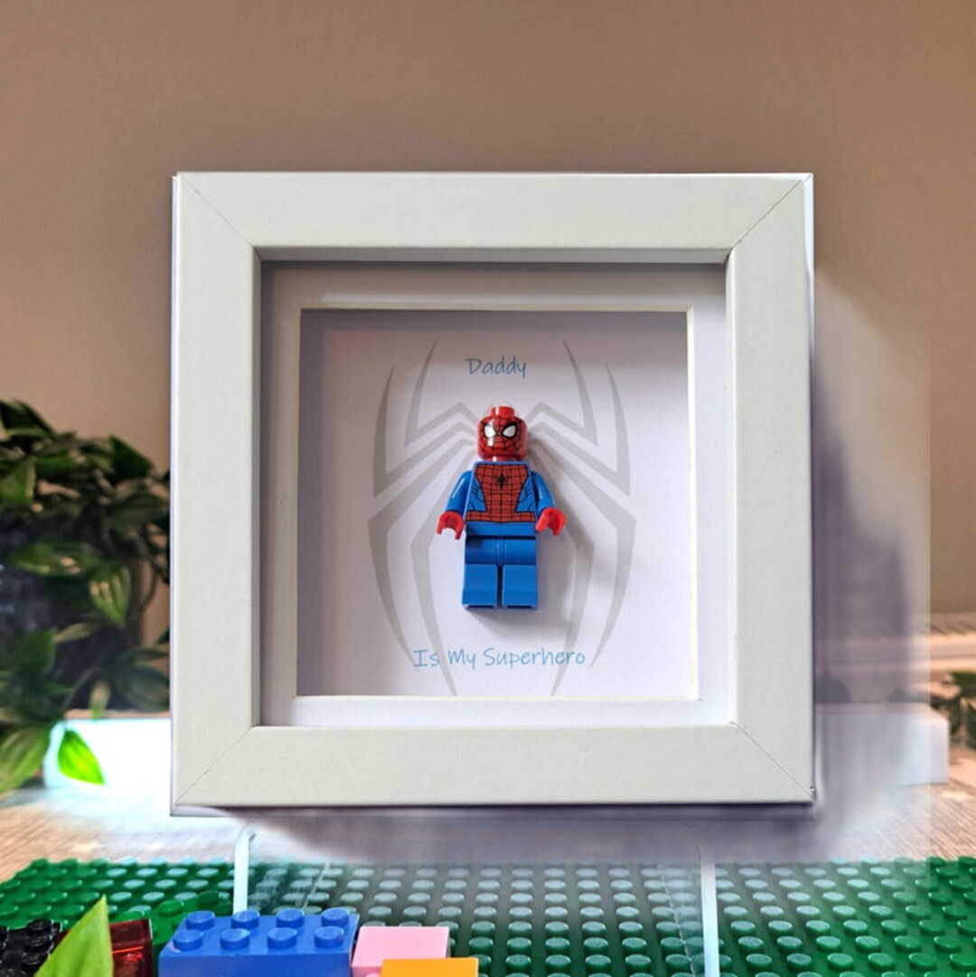 Unique Superhero Minifigure Frames Personalised Gift for the Fans ...