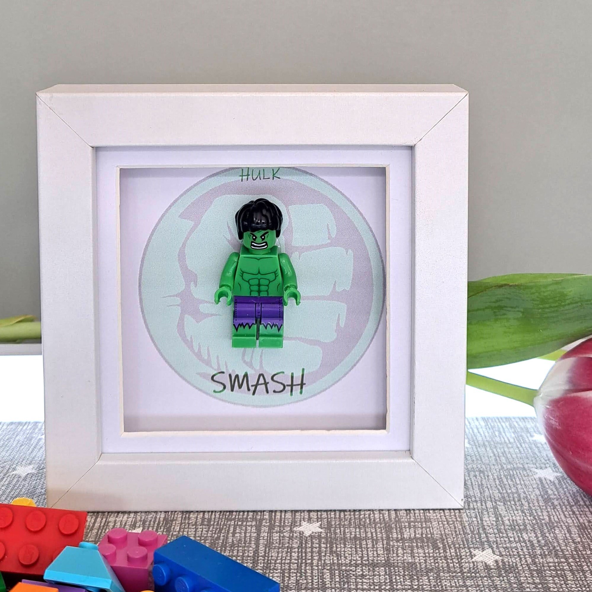 Unique Superhero Minifigure Frames Personalised Gift for the Fans ...