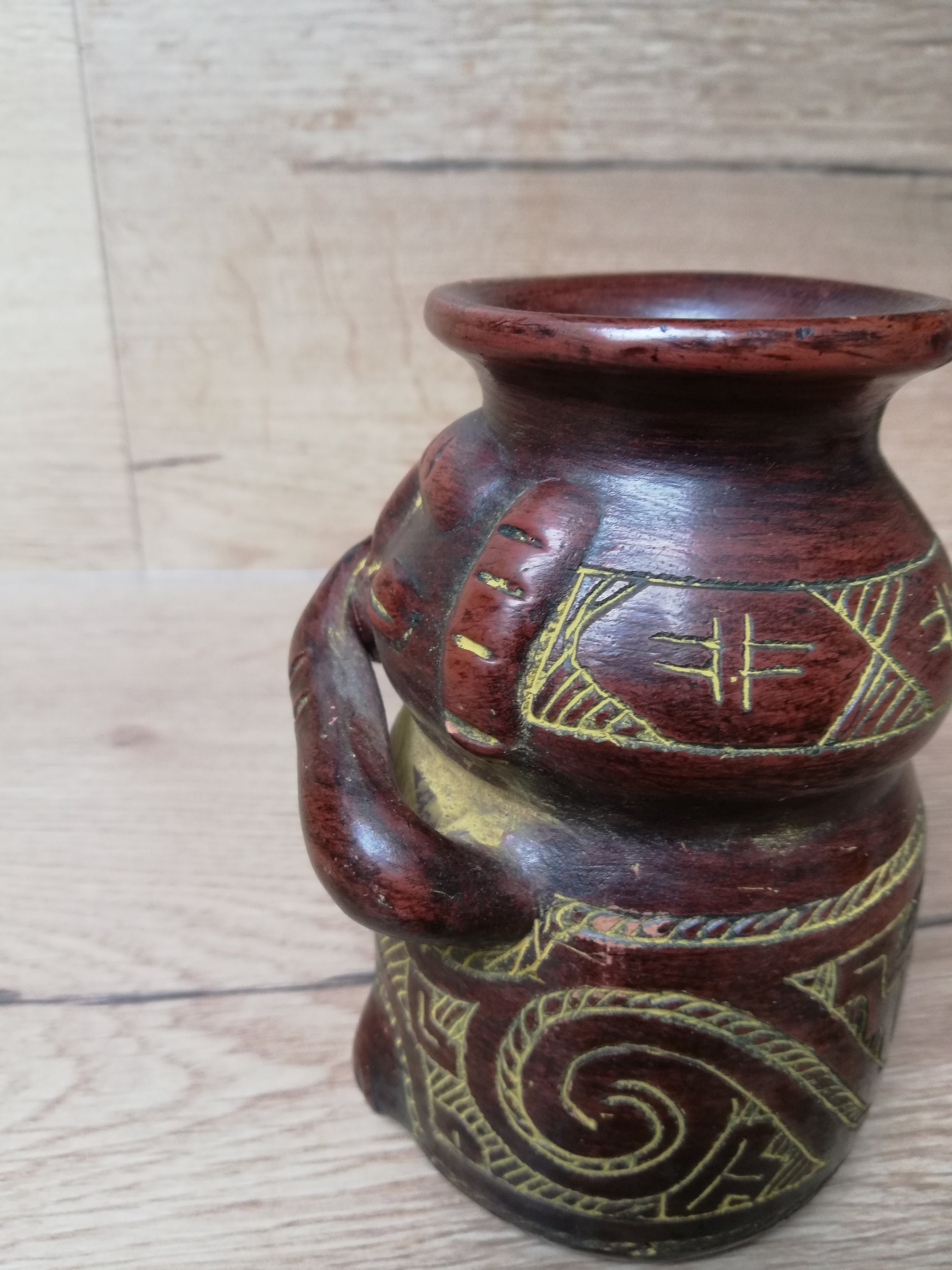 Anthropomorphic Terracotta Pottery Vase From Brazil, Vintage, South ...