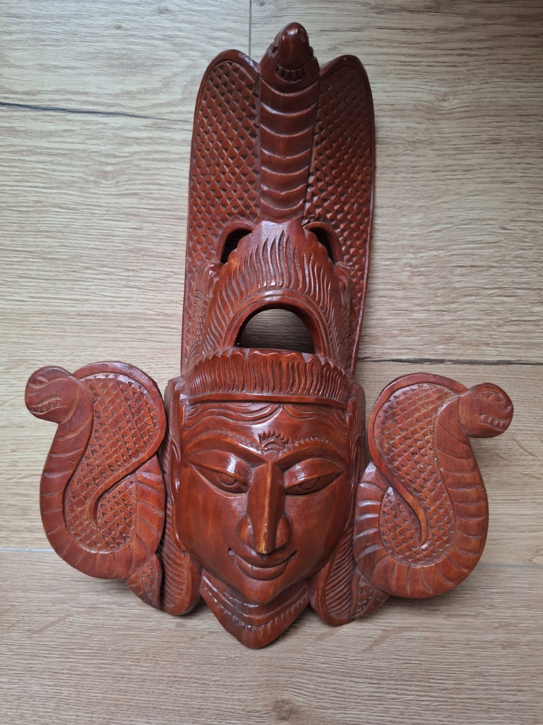 Naga Mask From Sri Lanka, Traditional Wooden Sculpture, Asia - Etsy