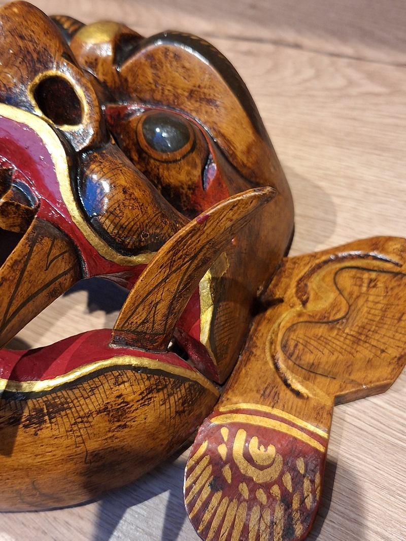 Raksasa Balinese Demon Mask Wayang Wong Bali Folk Art Hand Carved Wood ...