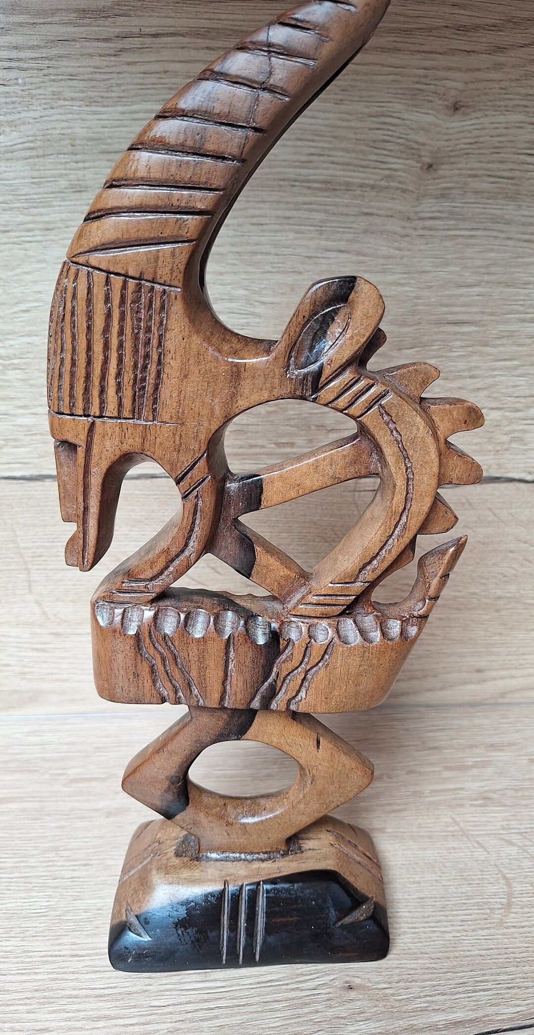 Vertical Style Antelope Tyiwara Crest Sculpture African Crafts, Mali - Etsy