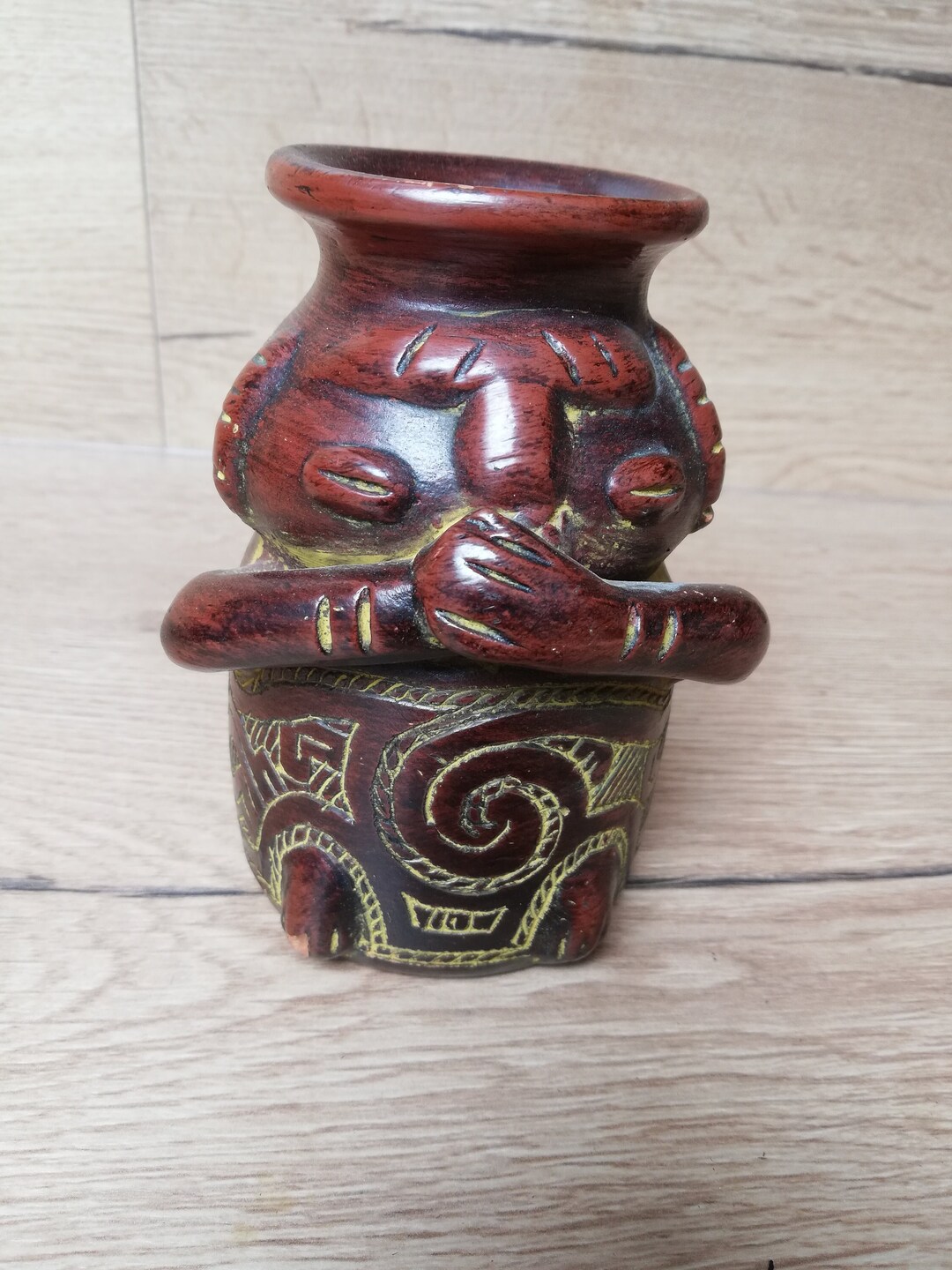 Anthropomorphic Terracotta Pottery Vase From Brazil, Vintage, South ...
