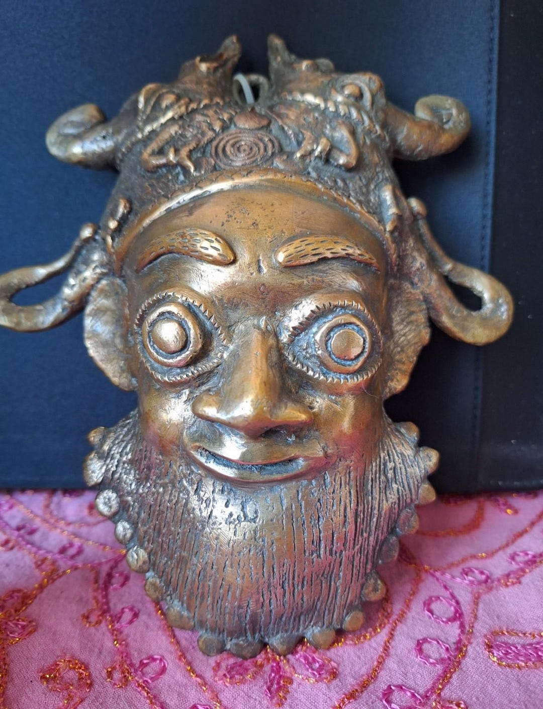 Prestige Bronze Mask Cast in Lost Wax – Mask of a Bamoun (or Bamum ...