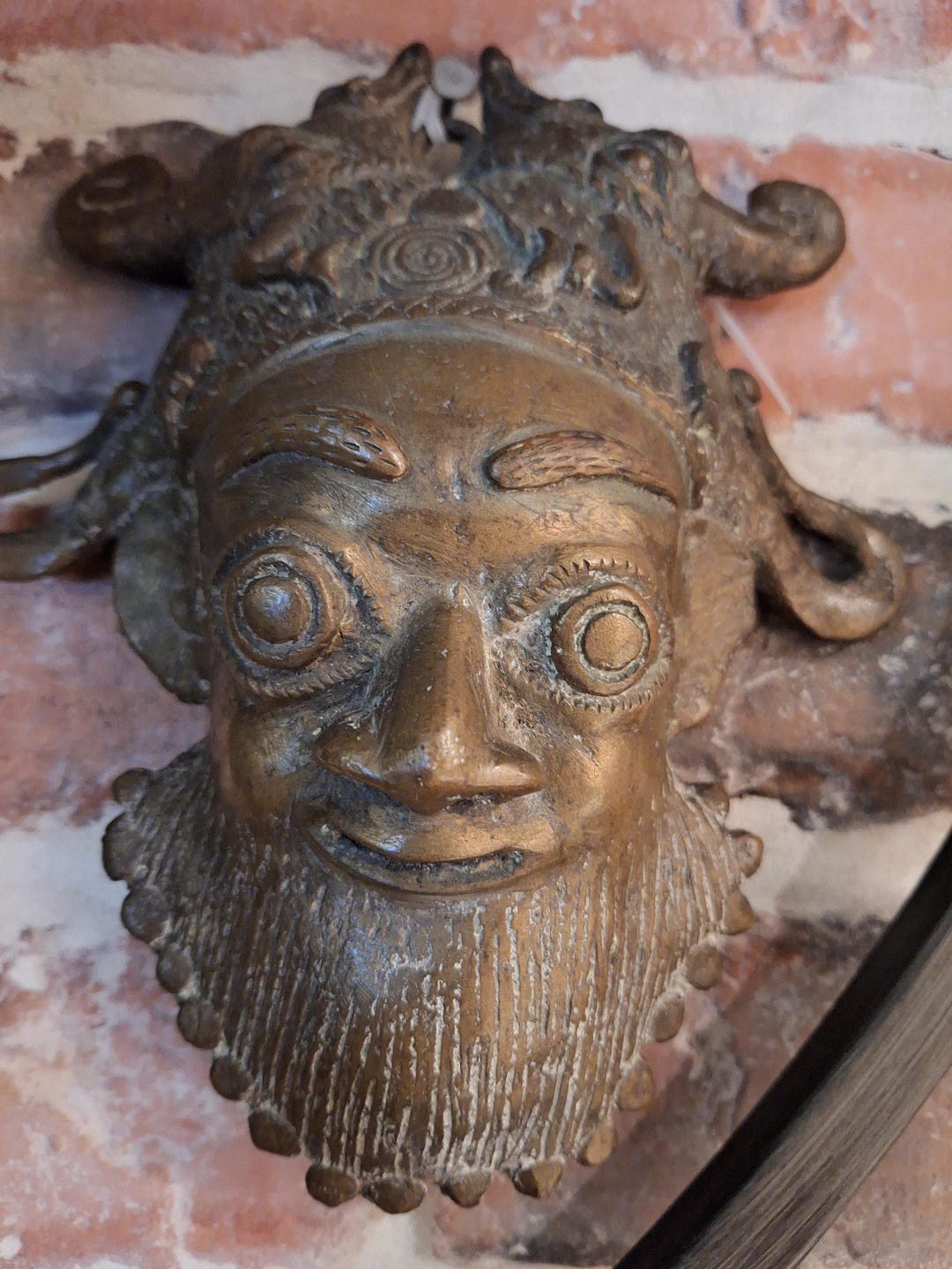 Antique Bronze Mask, Tribal, 19th Century, African Crafts, Bamoun ...