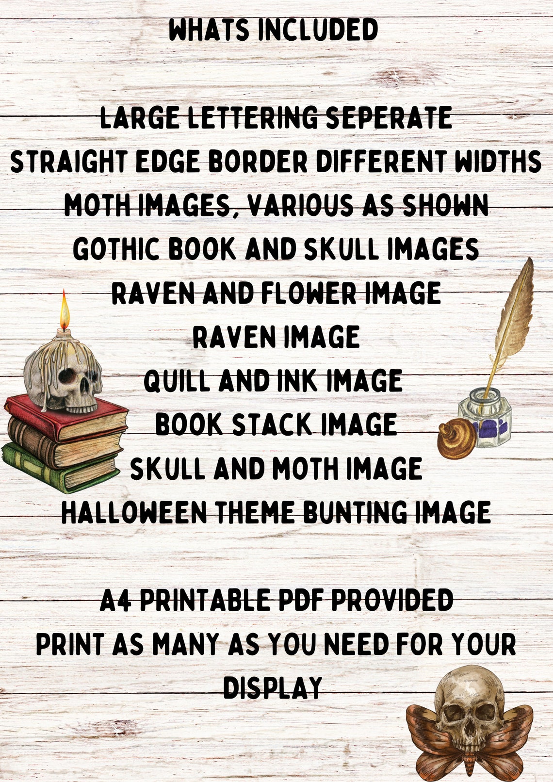 Dark Academia Bulletin Board Printable, Edgar Allen Poe Bulletin Board ...