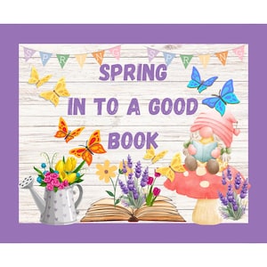 Spring Bulletin Board Printable, Reading Bulletin Board Kit, Butterfly ...