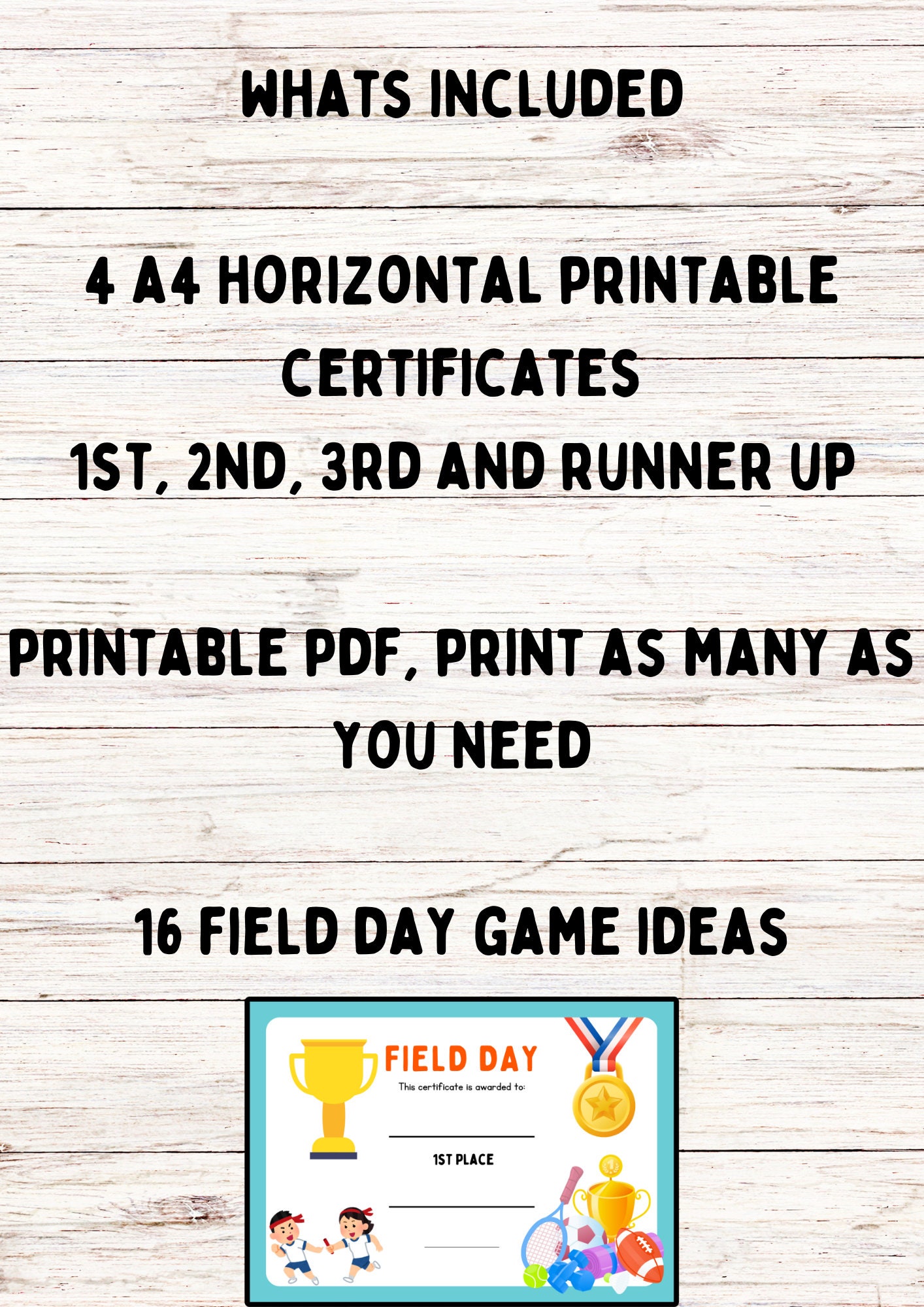 Field Day Games Printable, Field Day Games Ideas, Field Day Printable ...